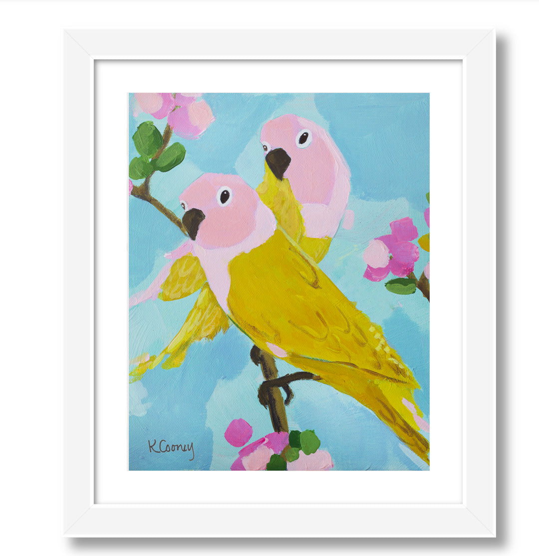 LOVEBIRDS - CAROL AND CLYDE – Kristin Cooney Studio